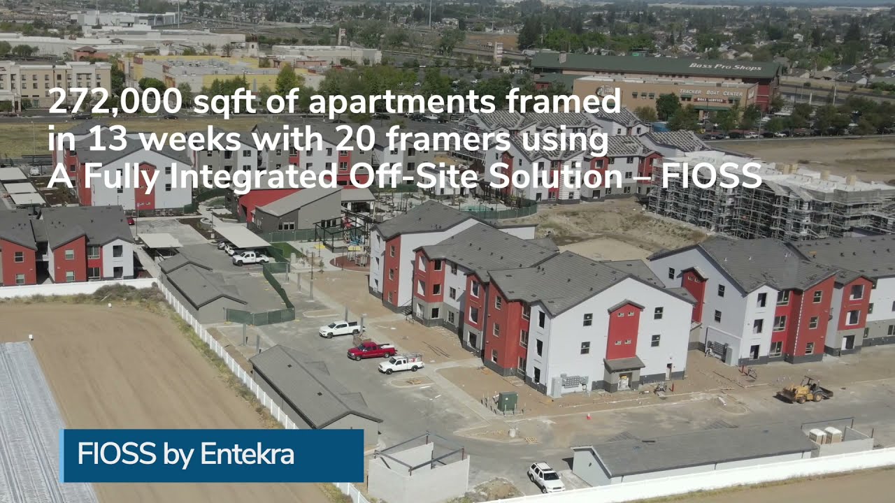 Multifamily building made faster with Entekra - YouTube