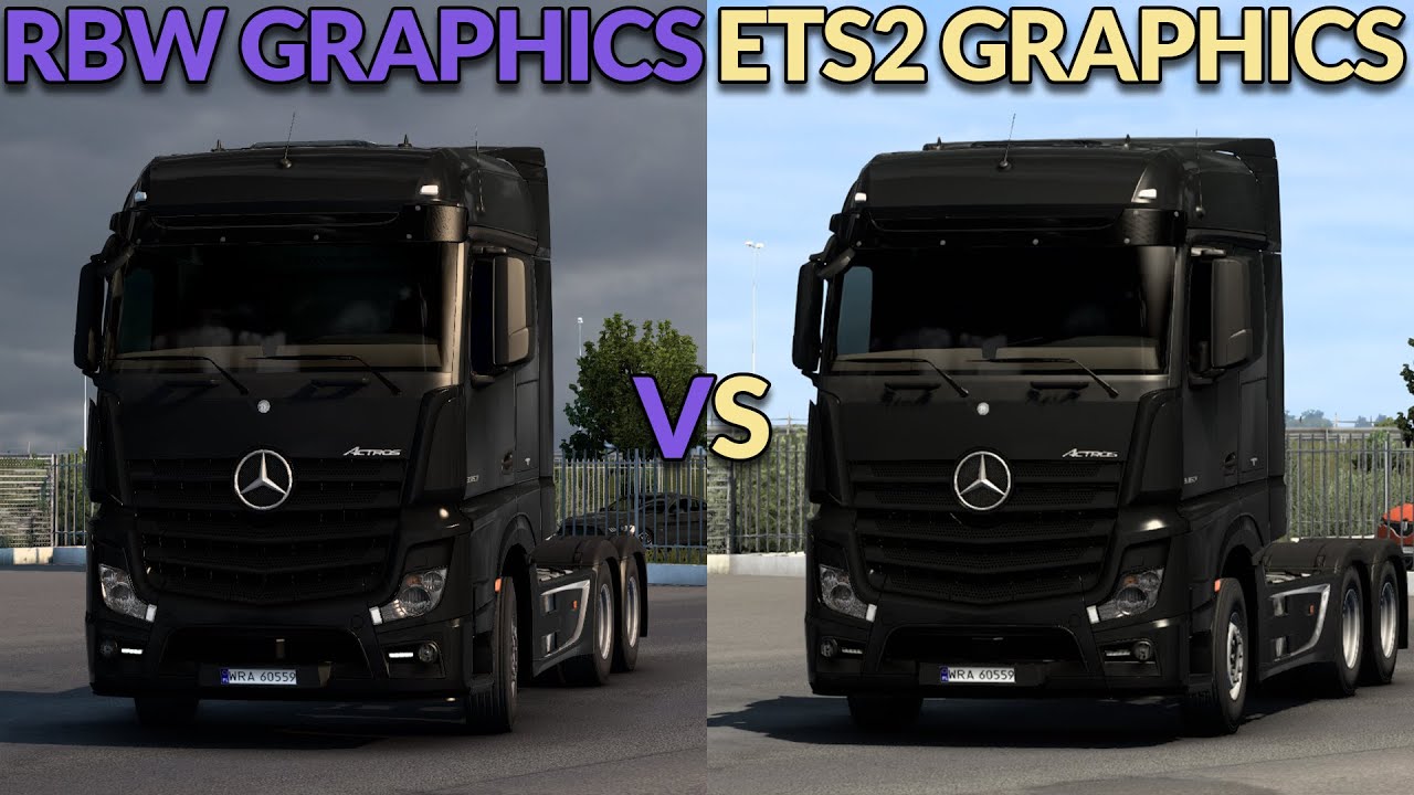 REALISTIC BRUTAL WEATHER VS ETS2 GRAPHICS | Comparison - YouTube