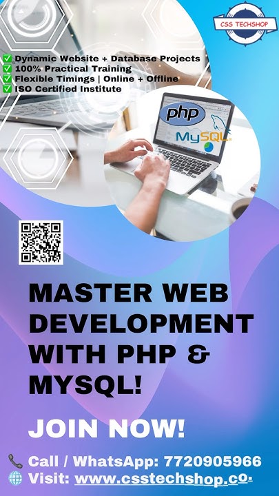 PHPMySQL #WebDevelopment #BackendCoding #LearnPHP #CSSInstitute #Kamptee #Nagpur #Shorts - YouTube