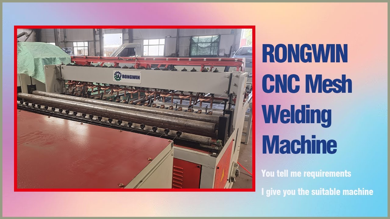 RONGWIN high precision and stable 4-8mm diameter mesh CNC welding mesh ...