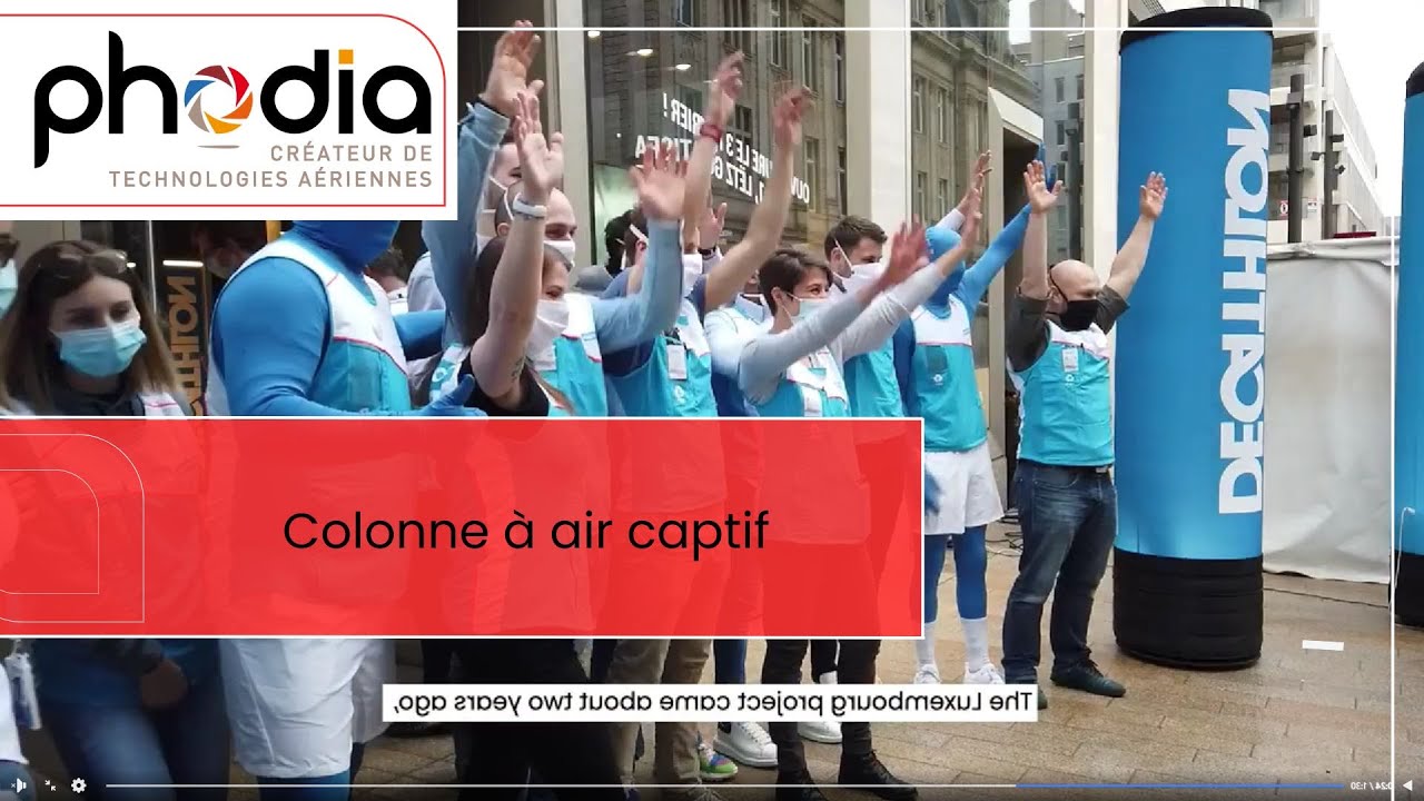 Colonne à air captif 2m80 - YouTube