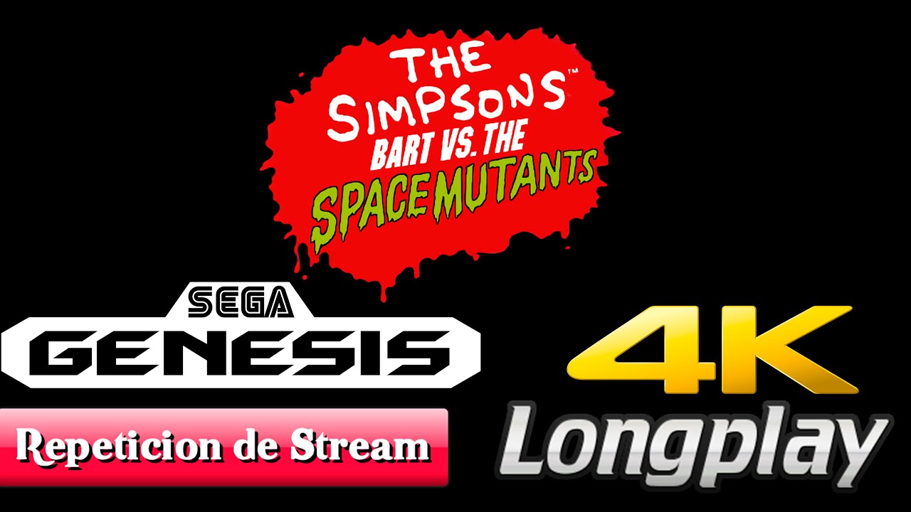 The Simpsons: Bart vs Space Mutants Sega Genesis Longplay 4K - YouTube