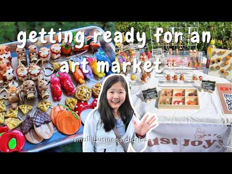 Small Business Diaries | Market Prep, Making Polymer Clay Keychains, How Much $$$ I Made & Unboxing