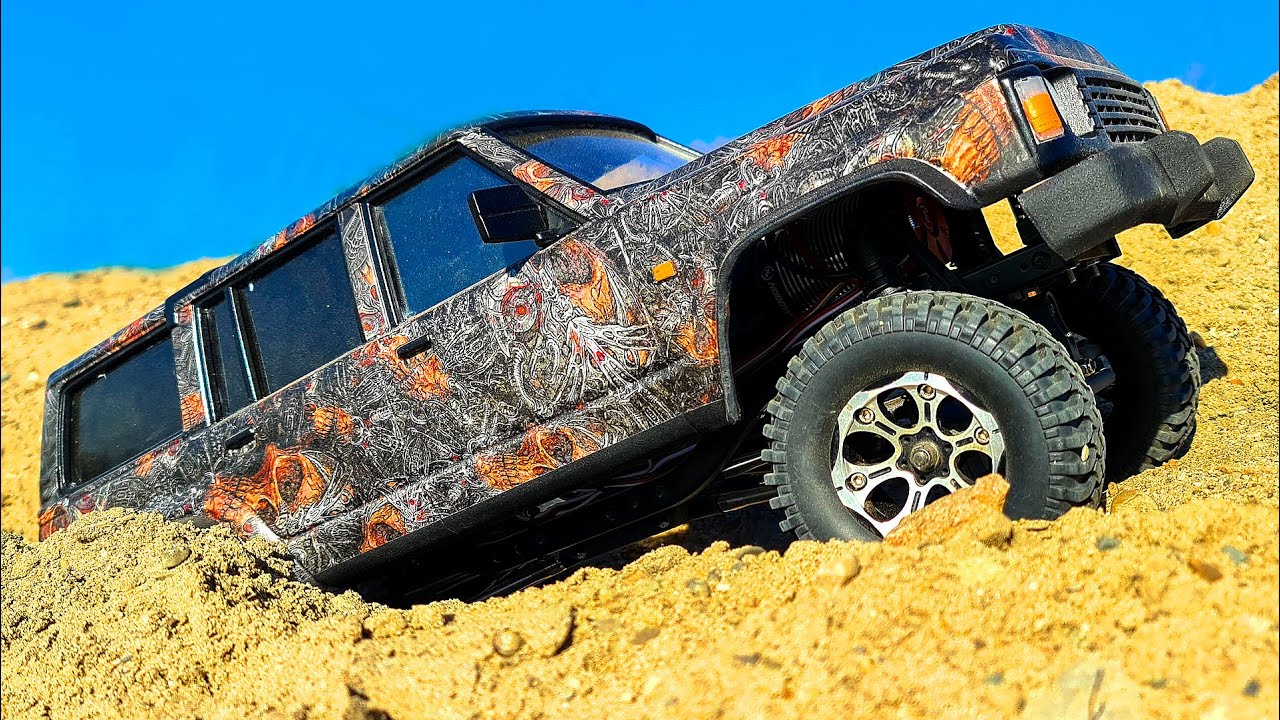 Radio Control Car Nissan Patrol and RC Truck 4x4 on Extreme OFF Road ...