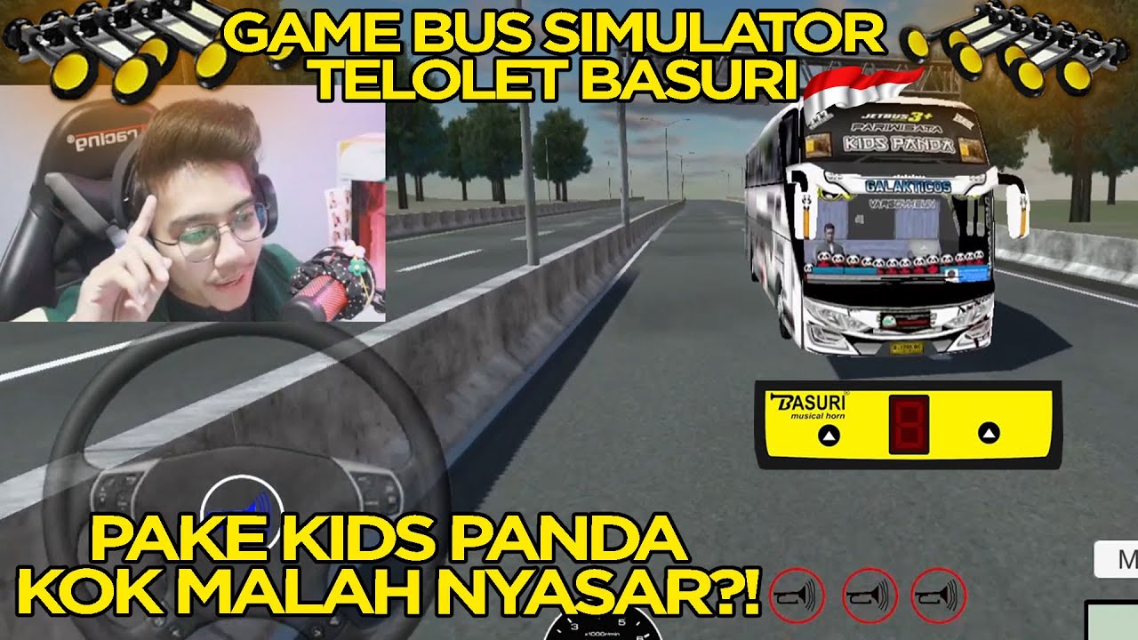 GAME BUS SIMULATOR TELOLET BASURI Pake Kids Panda Malah Nyasar - YouTube