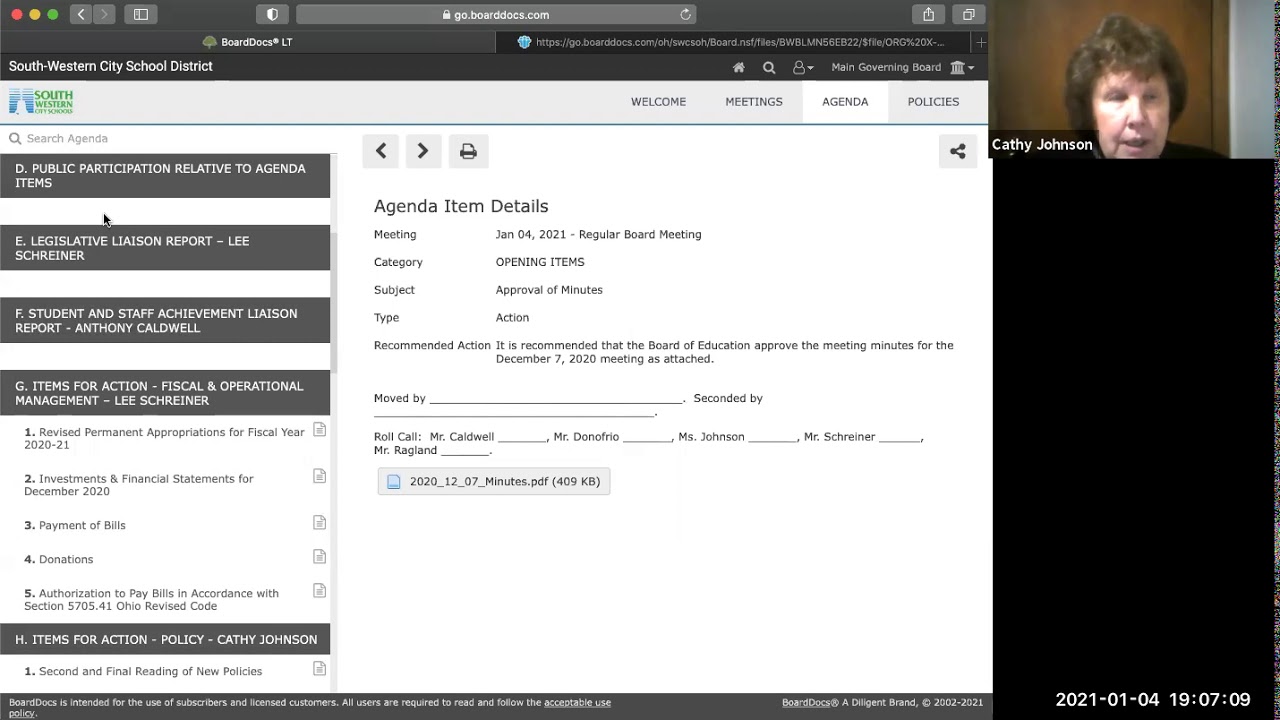 January 4 SWCSD Board Meeting - YouTube