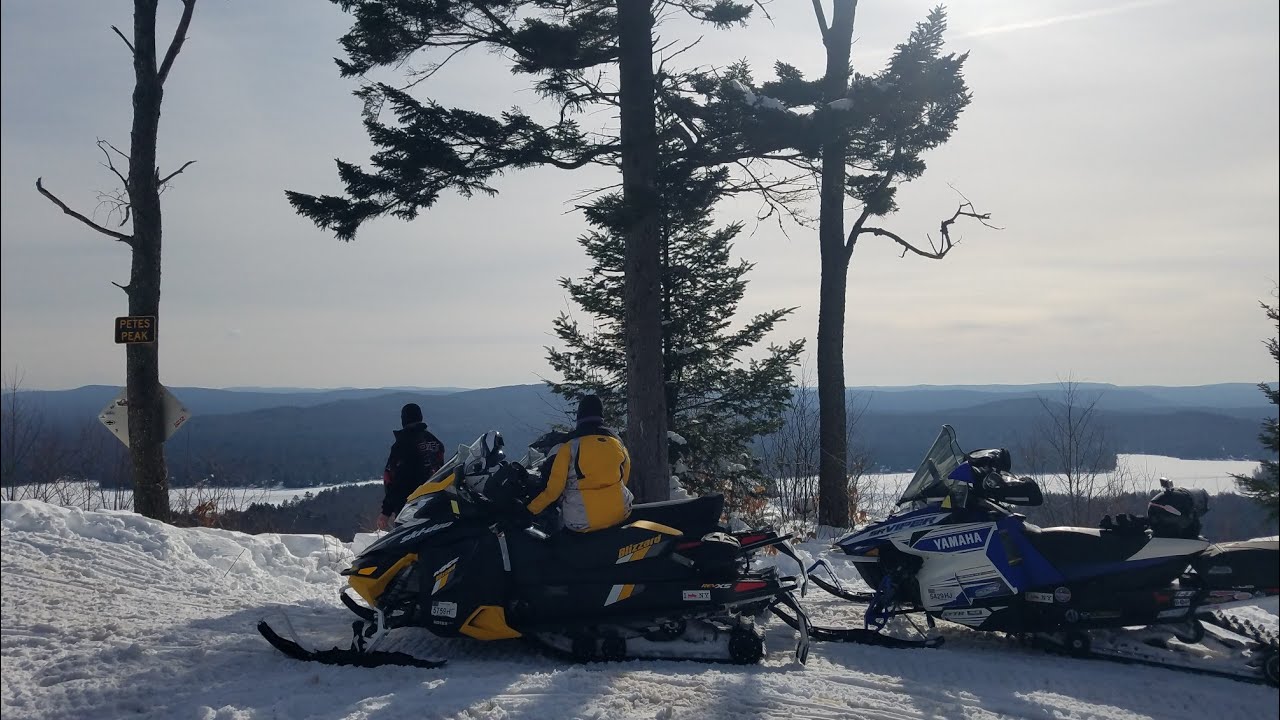 Old Forge Snowmobiling Feb 7 2022 - YouTube