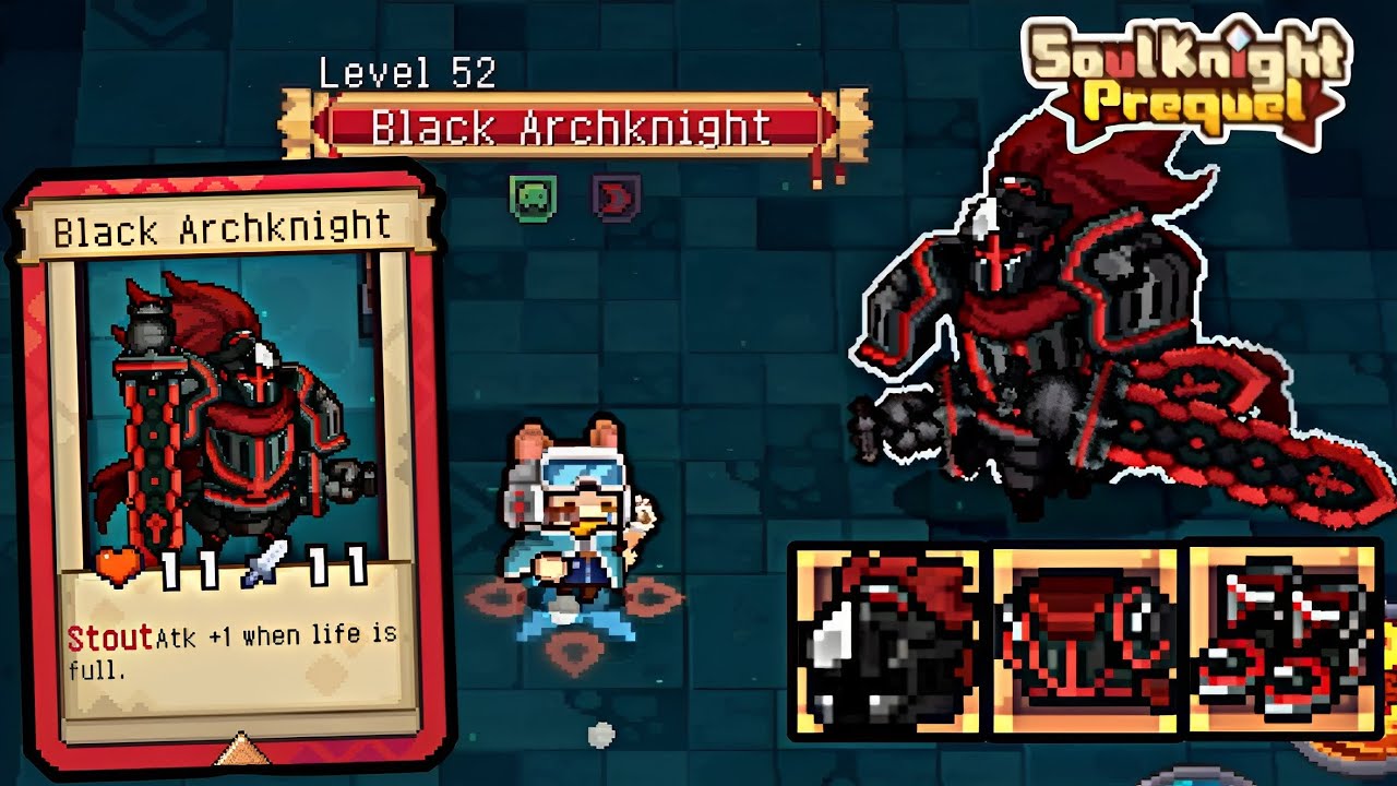 How To Fight Secret Boss Black Archknight - Soul Knight Prequel - YouTube