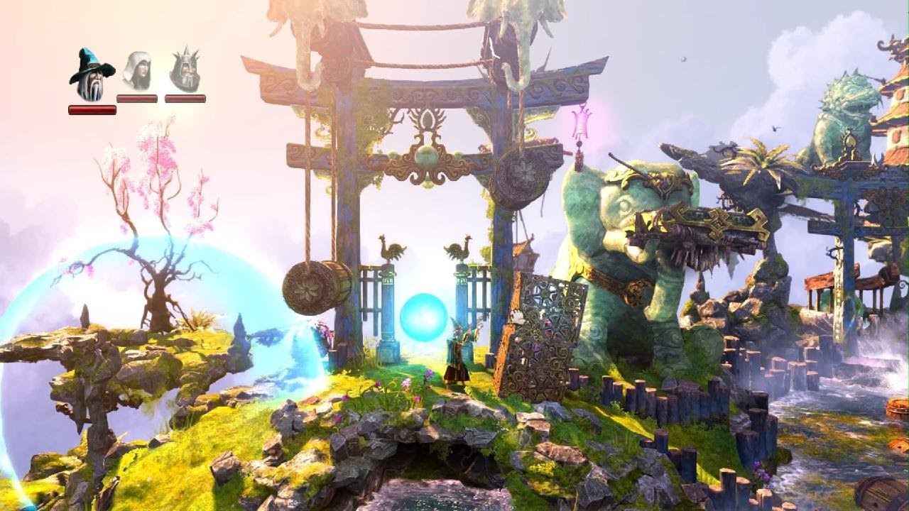 Trine 2: Complete Story Level 18 Cloudy Isles on hard hardcore - YouTube