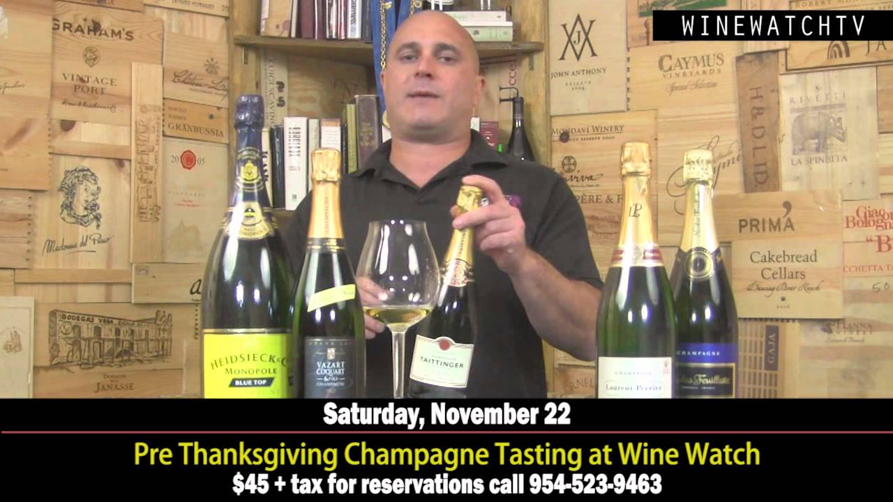 Pre Thanksgiving Champagne Tasting at Wine Watch - YouTube
