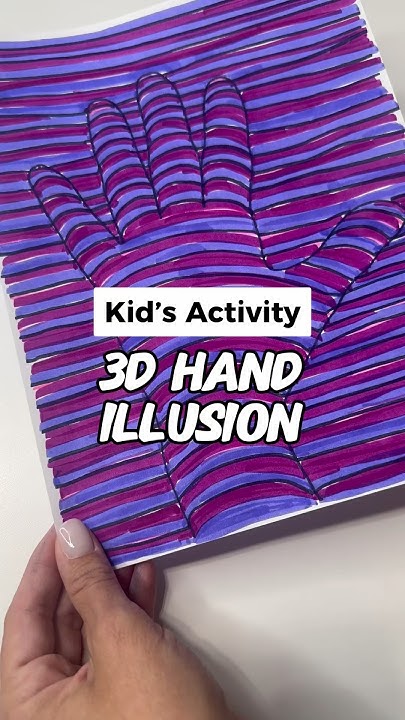 How To Make A 3D Hand Illusion Drawing 🏼 60 Days of Summer - Day 58 # ...