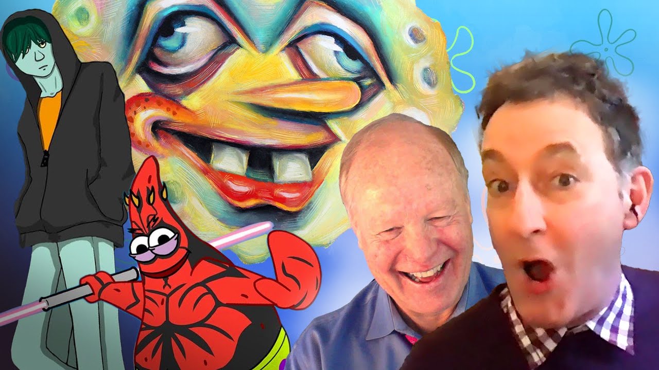 SpongeBob Cast Reacts To Weird SpongeBob Fan Art - YouTube