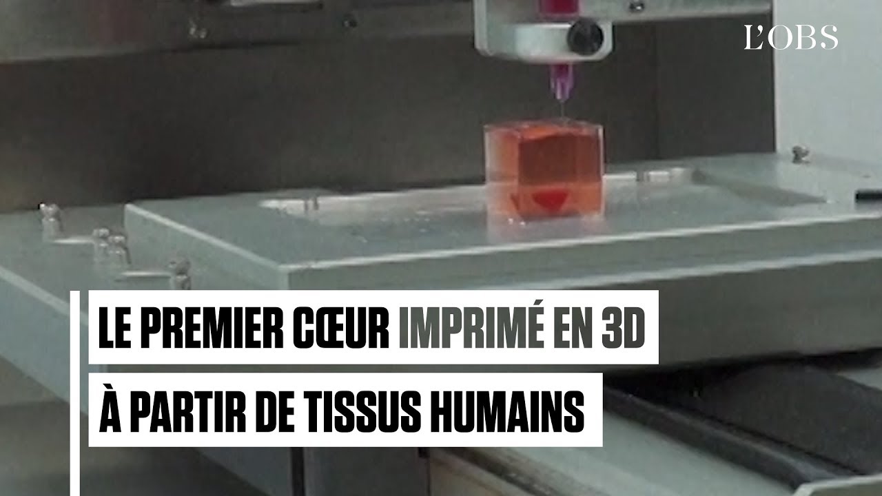 Voici le premier cœur imprimé en 3D à partir de tissu humain - YouTube