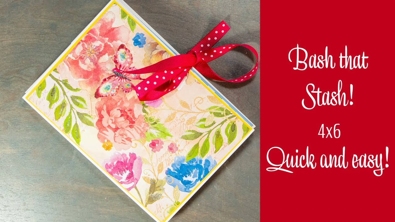 4x6 Mini Album Stash Buster - YouTube