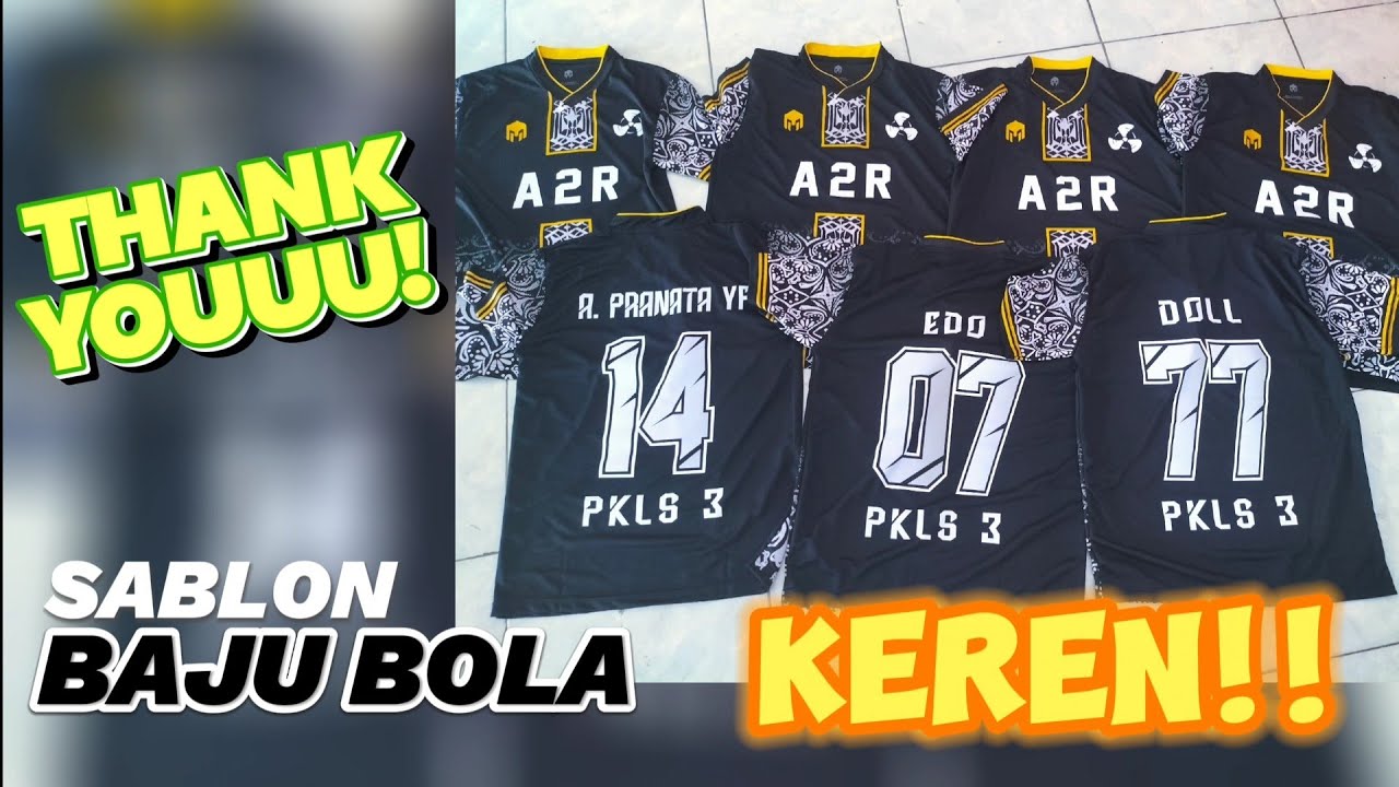 CARA SABLON BAJU BOLA 💢 MUDAH DAN GAMPANG - YouTube