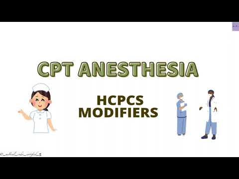 CPT ANESTHESIA| HCPCS MODIFIERS| CPT TOPICS| MEDICAL CODING AND BILLING| @medicalcodercertified ...