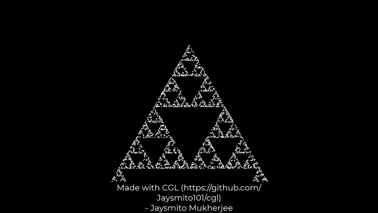 Sierpiński Triangle Cgl Jaysmito Mukherjee Shorts Youtube