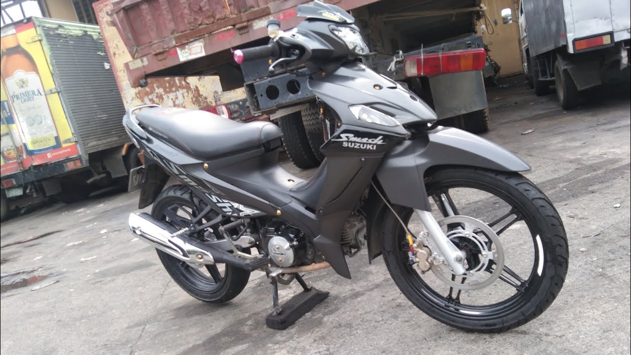 part 2...... Suzuki smash 115 conver to sniper 150 mags - YouTube