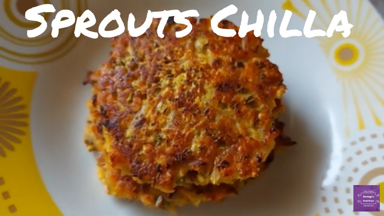 Sprouts chilla । Moong Sprouts Chilla । Nutritious sprouts Cheela ...