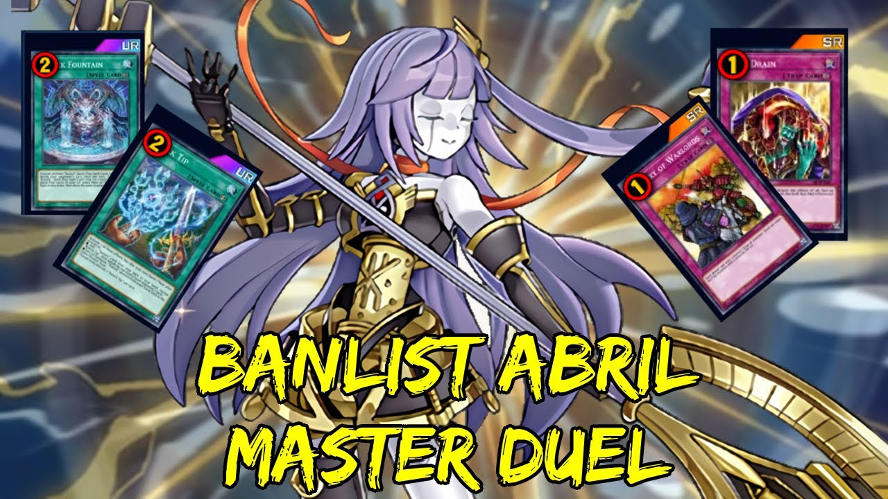BANLIST MASTER DUEL Abril #masterduel #yugiohmasterduel #yugioh #konami ...