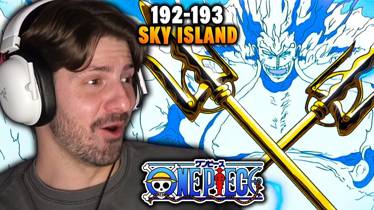 Luffy vs God Eneru! One Piece Reaction 192 & 193 | Sky Island Saga ...