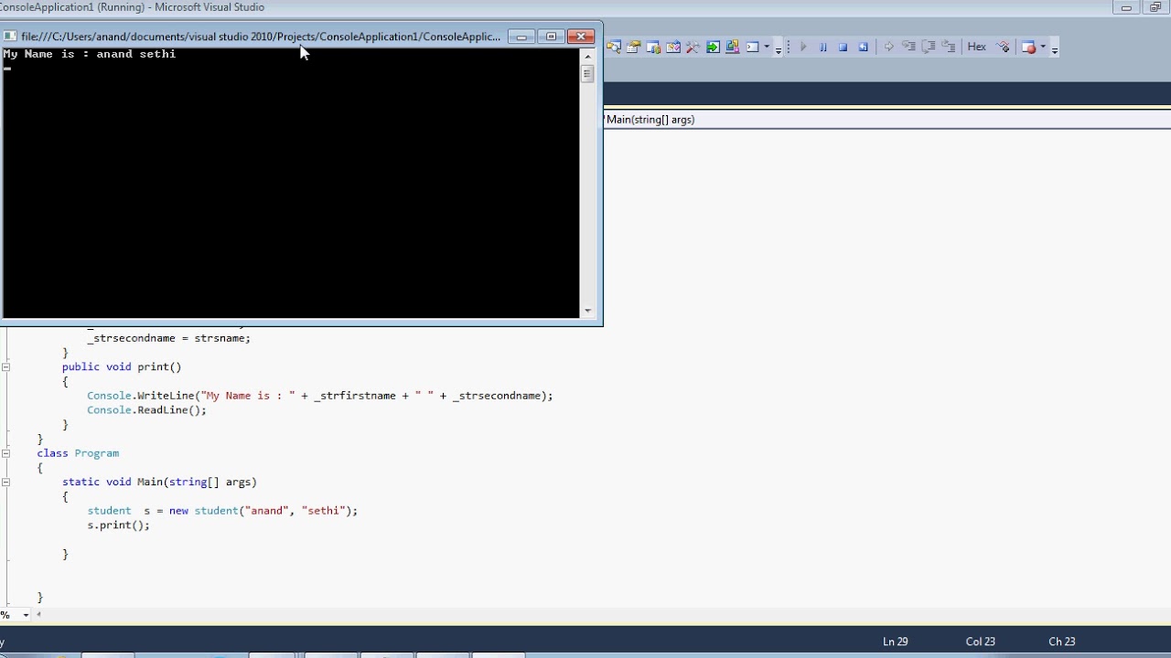 Part 10 Classes instance and static member - YouTube