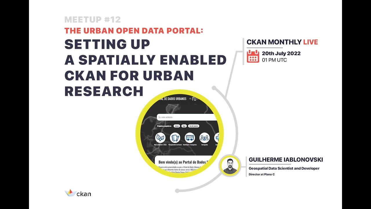 #TheUrbanDataPortal - Setting a spatially enabled CKAN for # ...