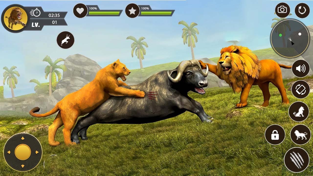 Lion Games: Animal Simulator #1 - Android & IOS Gameplay HD - YouTube