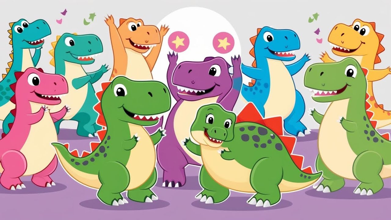 Dino block party ! - Toddler Dino Shape song #dinasour #childrenssongs ...