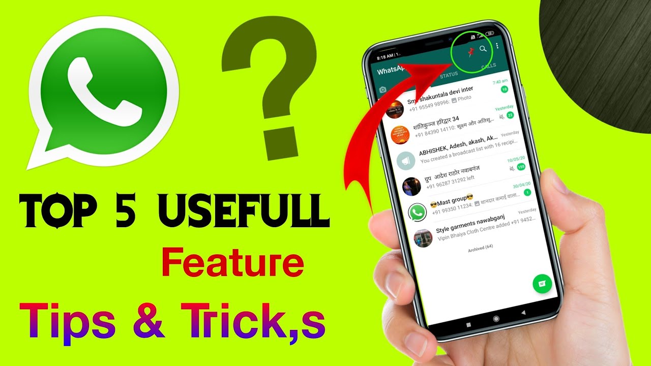 Whatsapp Top 5 very usefull + cool features 2020 - YouTube