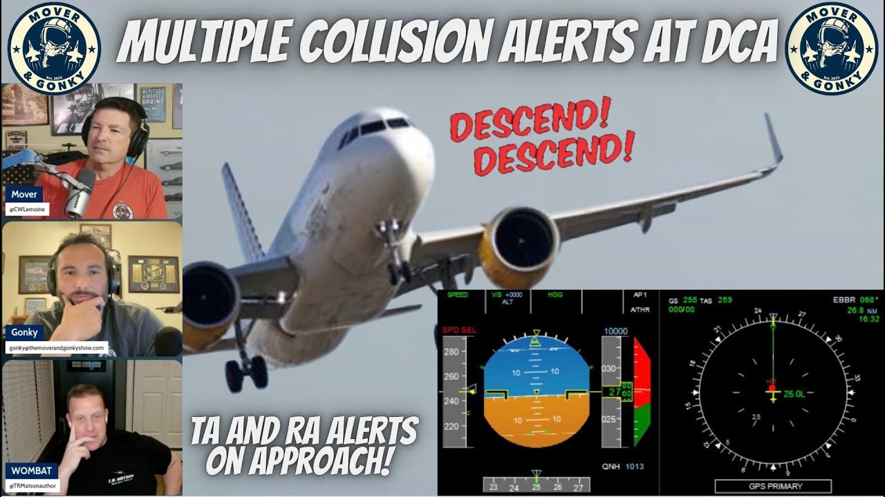 Pilots Discuss Multiple TCAS Alerts At KDCA - YouTube
