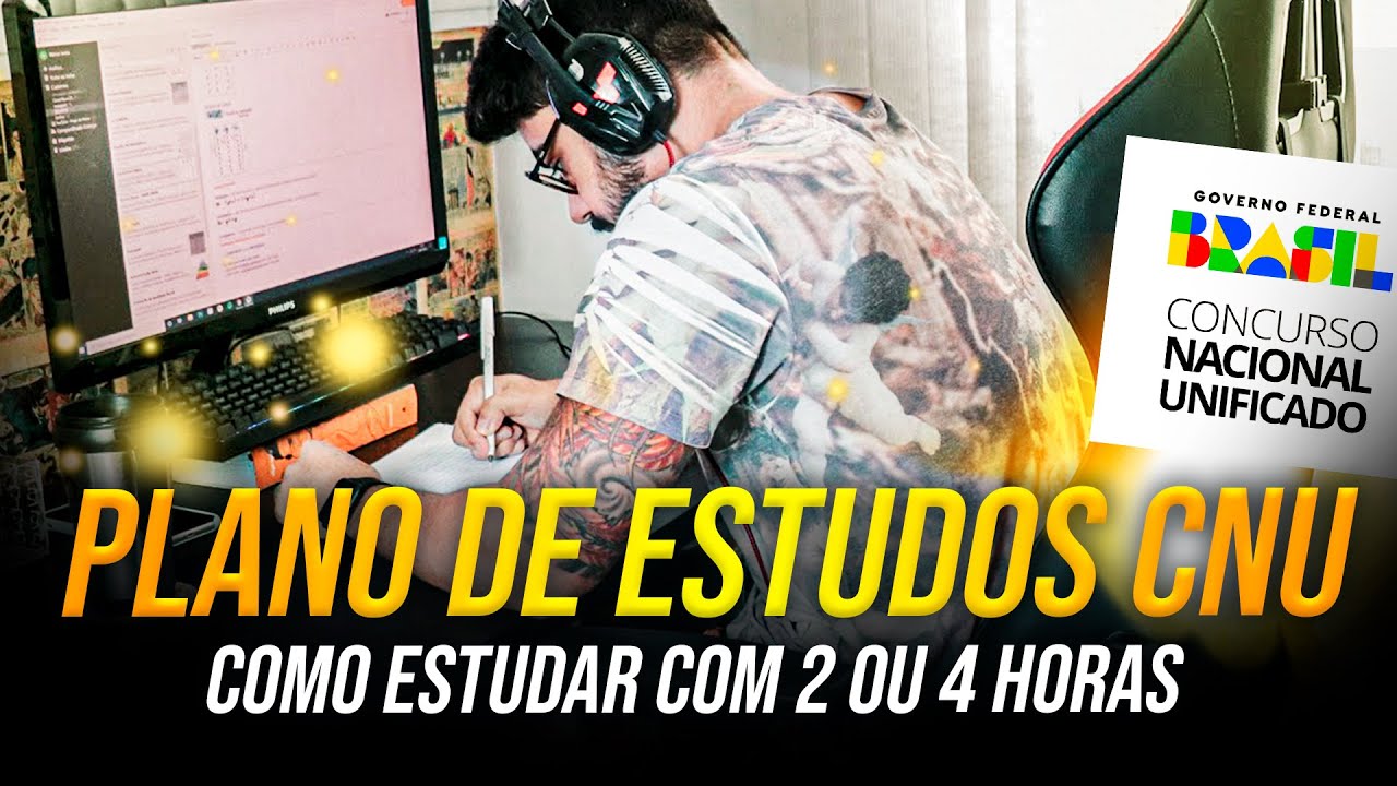 COMO EU ESTUDARIA PARA O CNU? MONTEI UM PLANO DE ESTUDO NA PRÁTICA ...