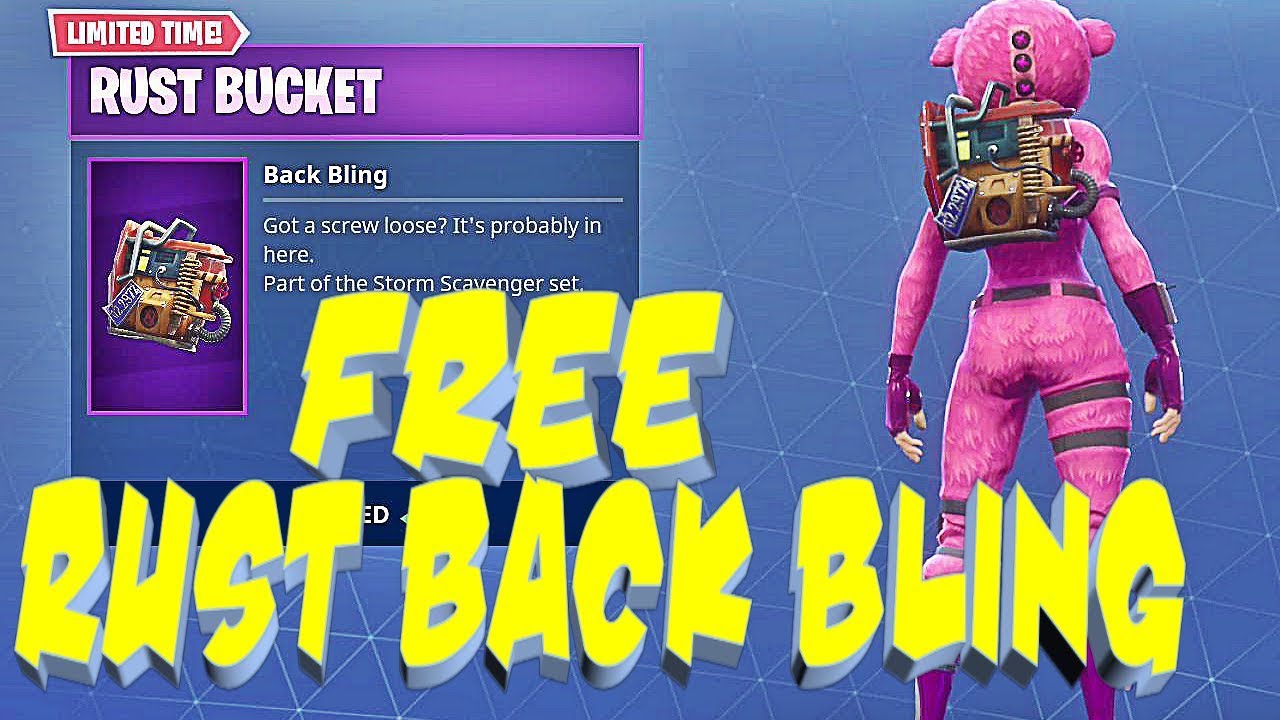 FORTNITE:FREE RUST BACK BLING (LIMITED TIME ) - YouTube