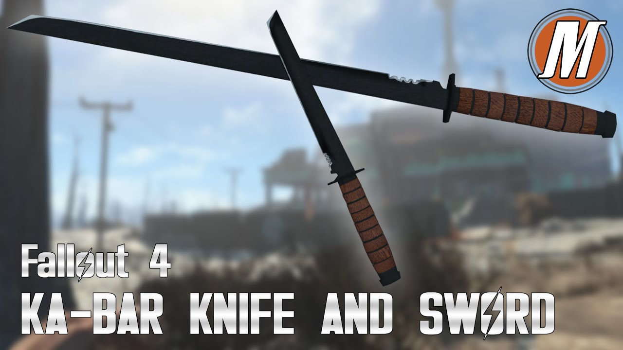 Ka-Bar Knife and Sword Showcase/Montage [Fallout 4 Mod] - YouTube