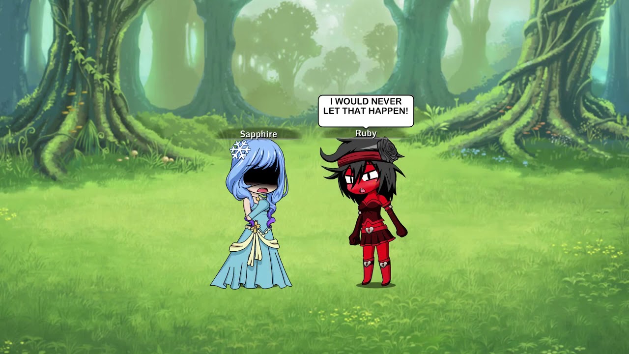 Ruby and Sapphire fusion (gacha studios) - YouTube