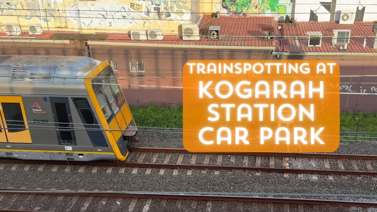 Trainspotting from Kogarah station car park - YouTube