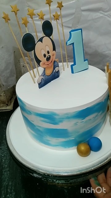 blue colour combination Cake Micky mouse 💙💙💙🥰 #food #foodie #recipe # ...