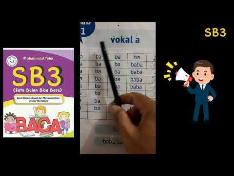 TUTORIAL Mengajar Baca Buku SB3 (Satu Bulan Bisa Baca) HALAMAN 1 - YouTube