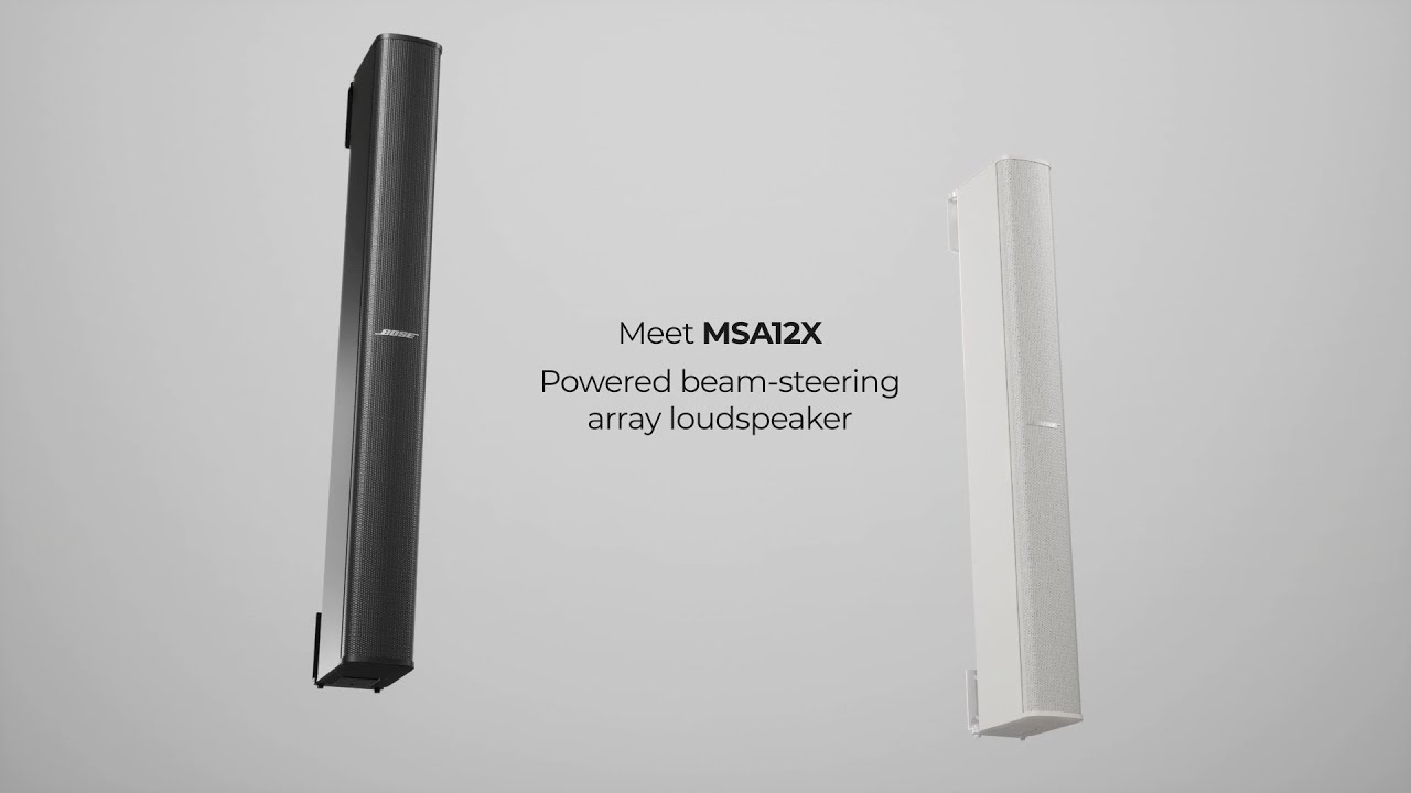 MSA12X Powered Beam-Steering Array Loudspeaker from Bose Professional ...