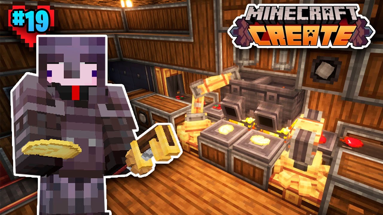 Construí un FABRICA DE QUESO! en minecraft CREATE MOD - YouTube