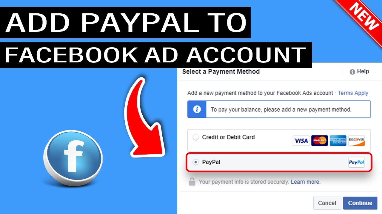 How To Add PayPal To Facebook Ad Account And Pay For Facebook Ads With ...