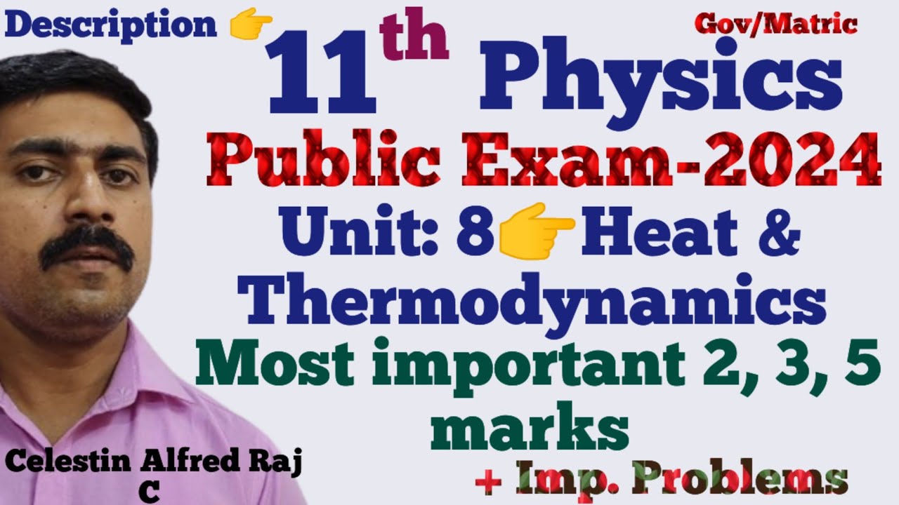 11 Physics|Most|important|2,3,5 marks|Problems|Unit 8|Heat and Thermodynamics|sky physics - YouTube