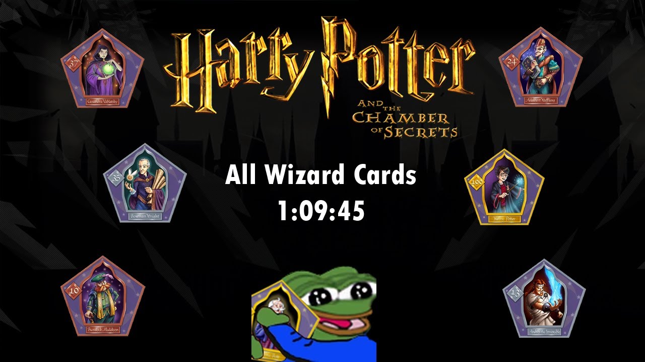 Harry Potter and the Chamber of Secrets (PC) All Wizard Cards Speedrun ...