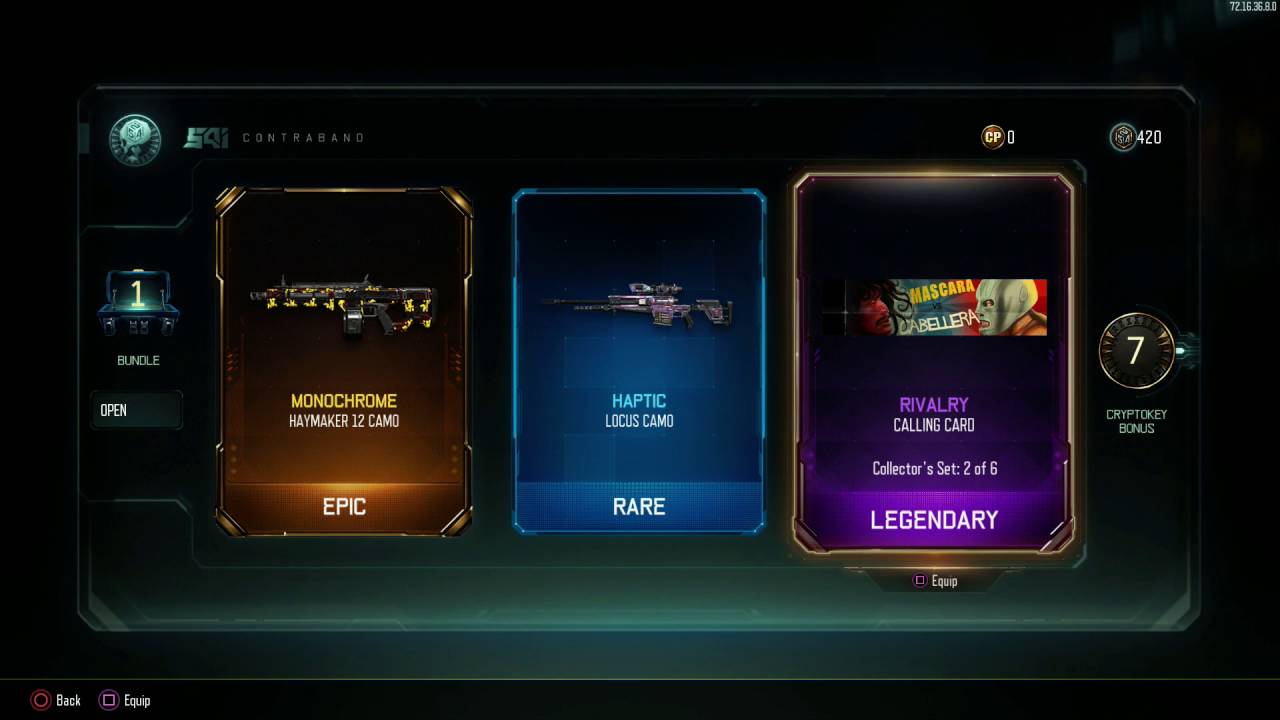 Black ops 3 Rare Supply drop (HAPTIC Camo) - YouTube