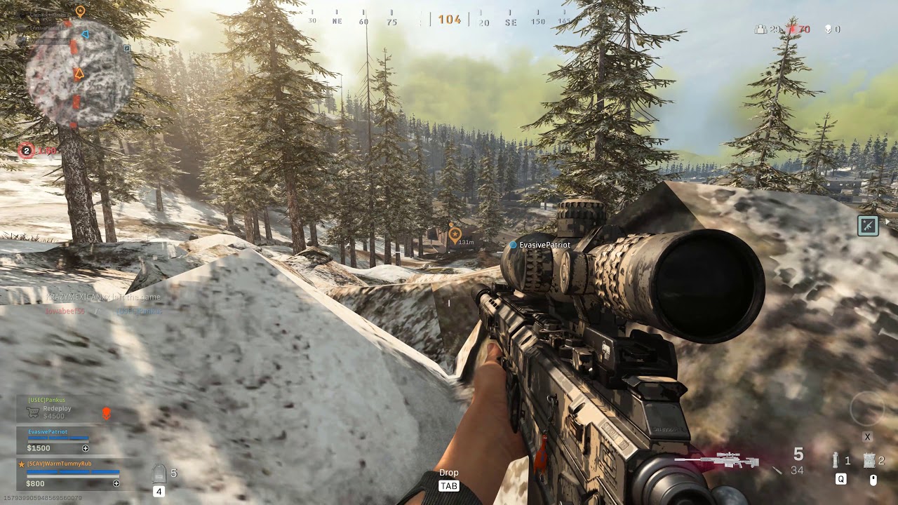 Call of Duty Warzone: Sniping on Edge of Map - YouTube