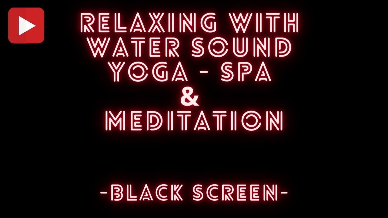 Relaxing Zen Music with Water Sounds, Yoga, Spa & Meditation, Black ...