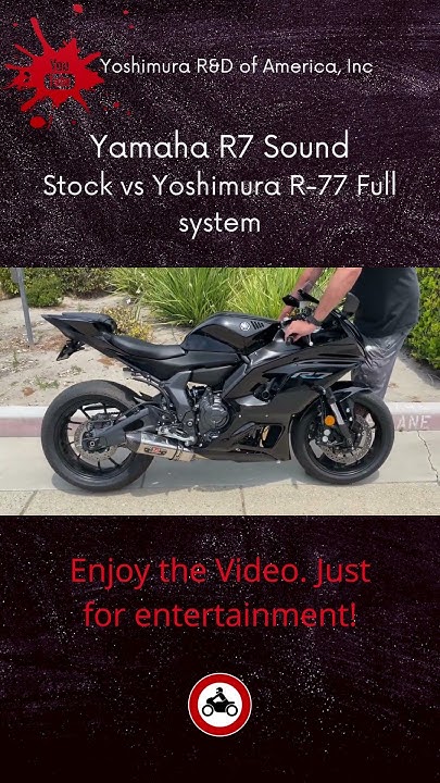 Yamaha R7 | Stock Sound VS Yoshimura R-77 Full system. #yoshimura #yamahar7 #exhaustsound # ...