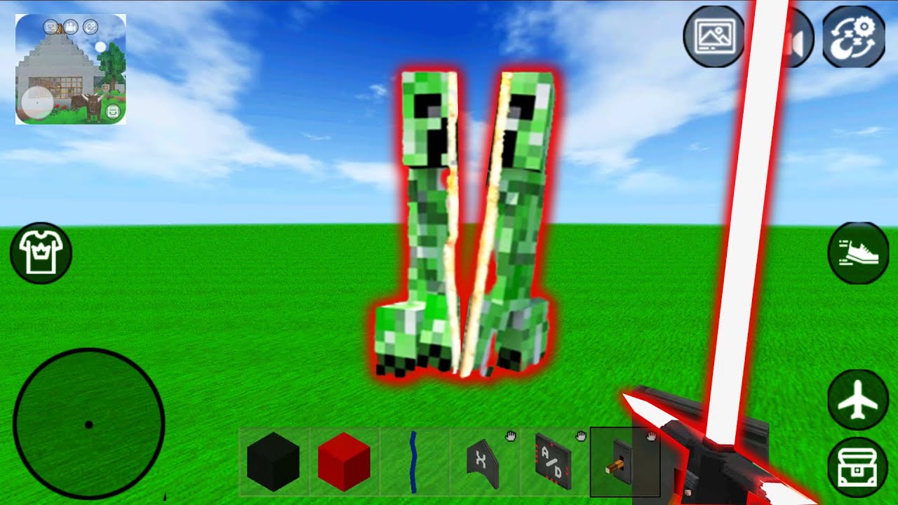 How to Make REAL LIGHT SABER in MINI BLOCK CRAFT 3D - YouTube