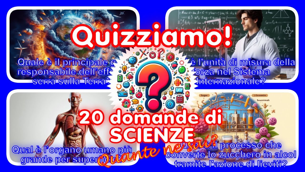 Quiz di scienze (20 domande) - YouTube