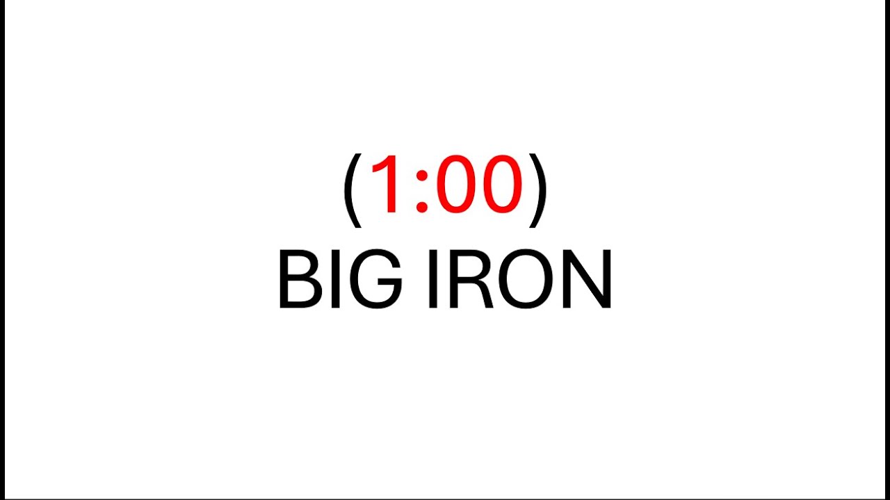 (outdated) WORLD RECORD BIG IRON SPEEDRUN (1:20) - Roblox Pilgrammed ...